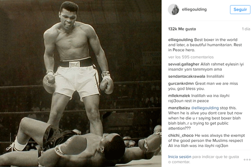 Así homenajearon las celbs en Instagram al grande del Boxeo | Revista ...