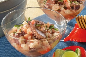 Ceviche peruano con cacahuate y camote - KENA