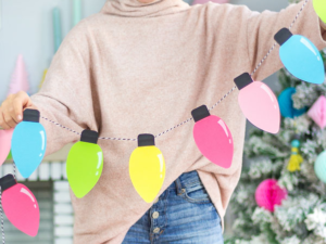 Luces de Navidad: con papel de colores | Revista KENA México