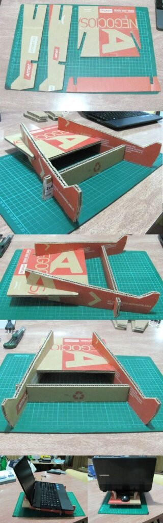 Soporte para laptop de cartón ¡DIY Reciclado! | Revista KENA México